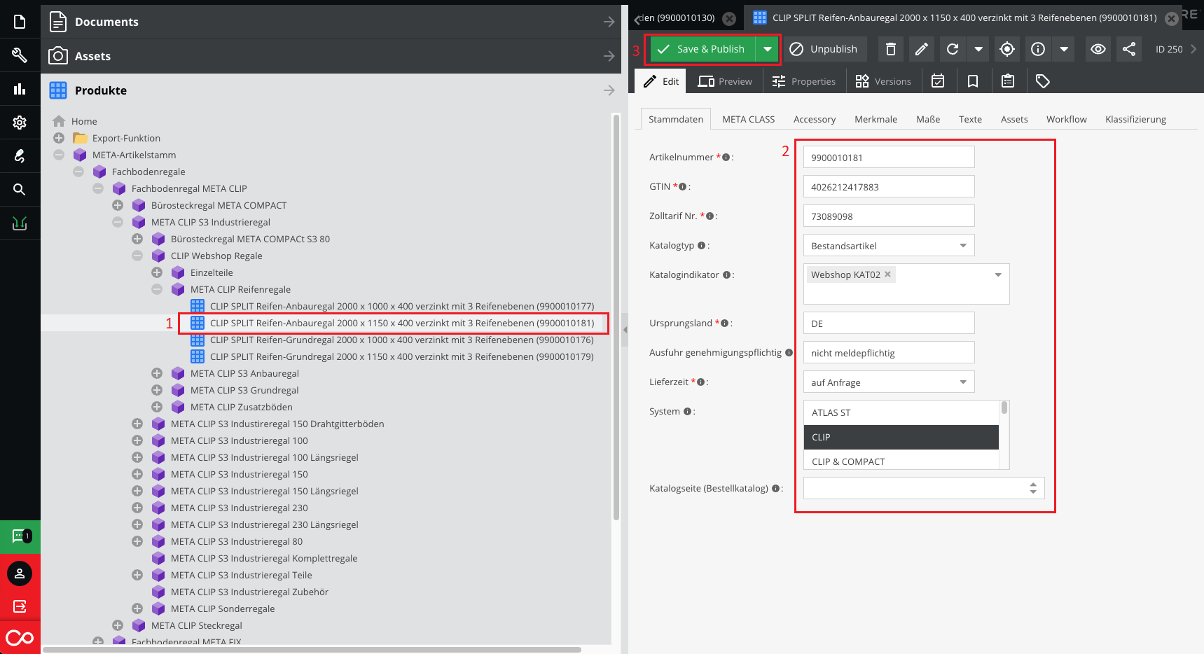 Add products in Pimcore and synchronize product data with BigCommerce